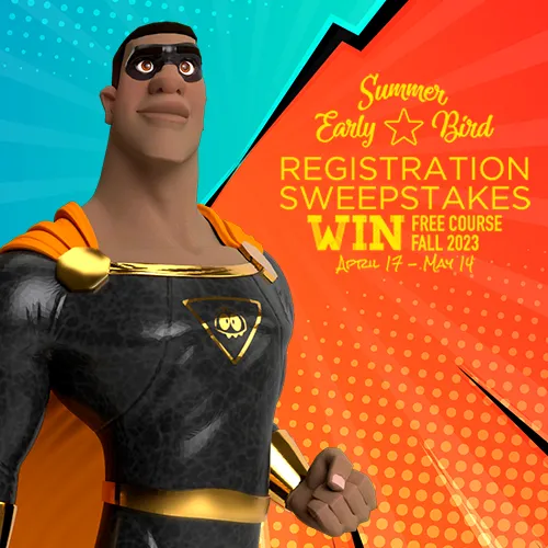 Early Bird Registration Sweepstakes | Animation Mentor
