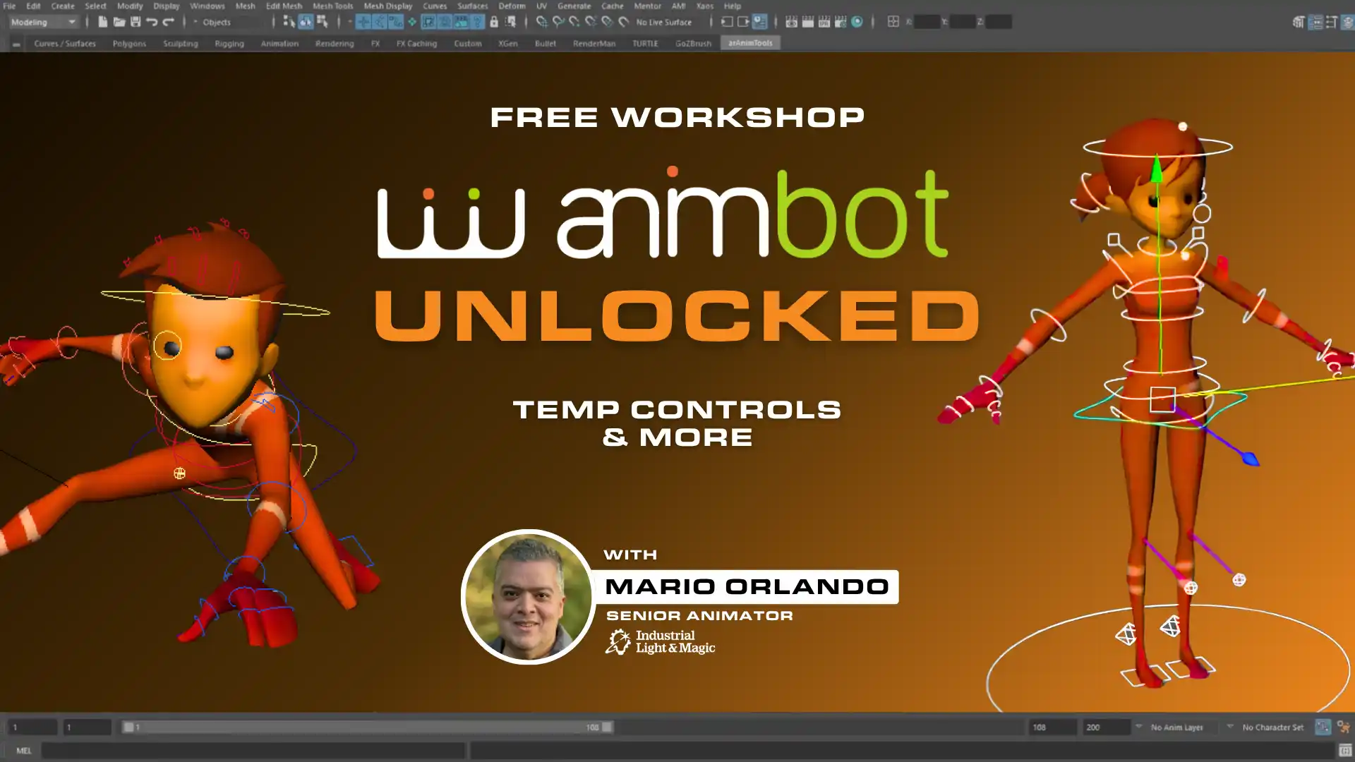 Free Workshop: animBot Temp Controls for Maya